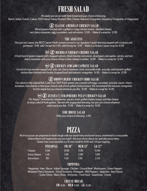 Menu - The Dorsey House