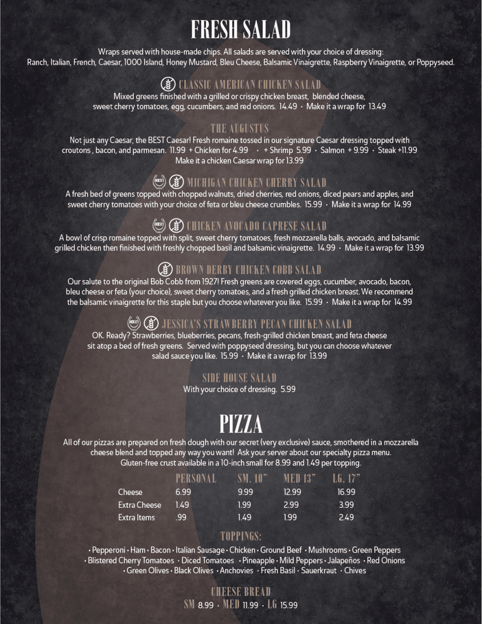 Menu - The Dorsey House