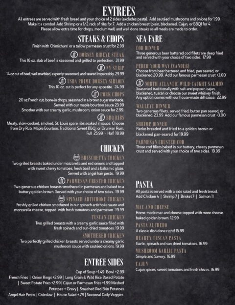 Menu - The Dorsey House