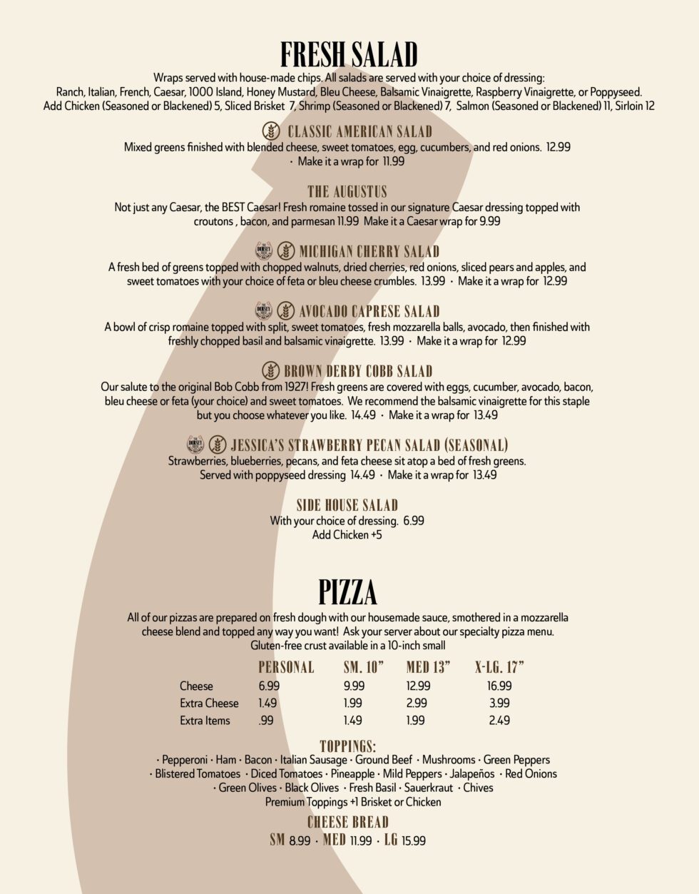 Menu - The Dorsey House